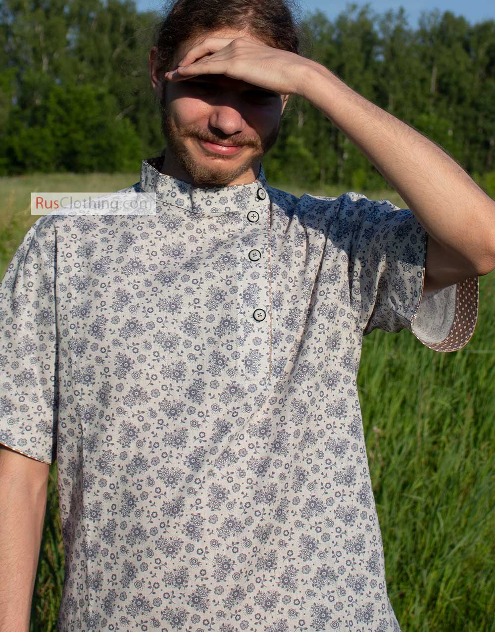 Russian shirt Kosovorotka summer | RusClothing.com