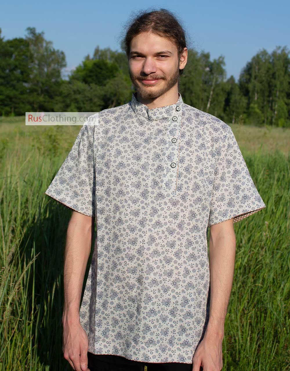 Russian shirt Kosovorotka summer | RusClothing.com