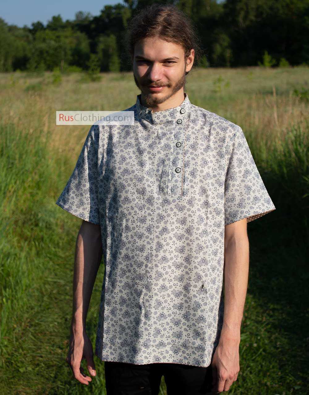 Russian shirt Kosovorotka summer | RusClothing.com