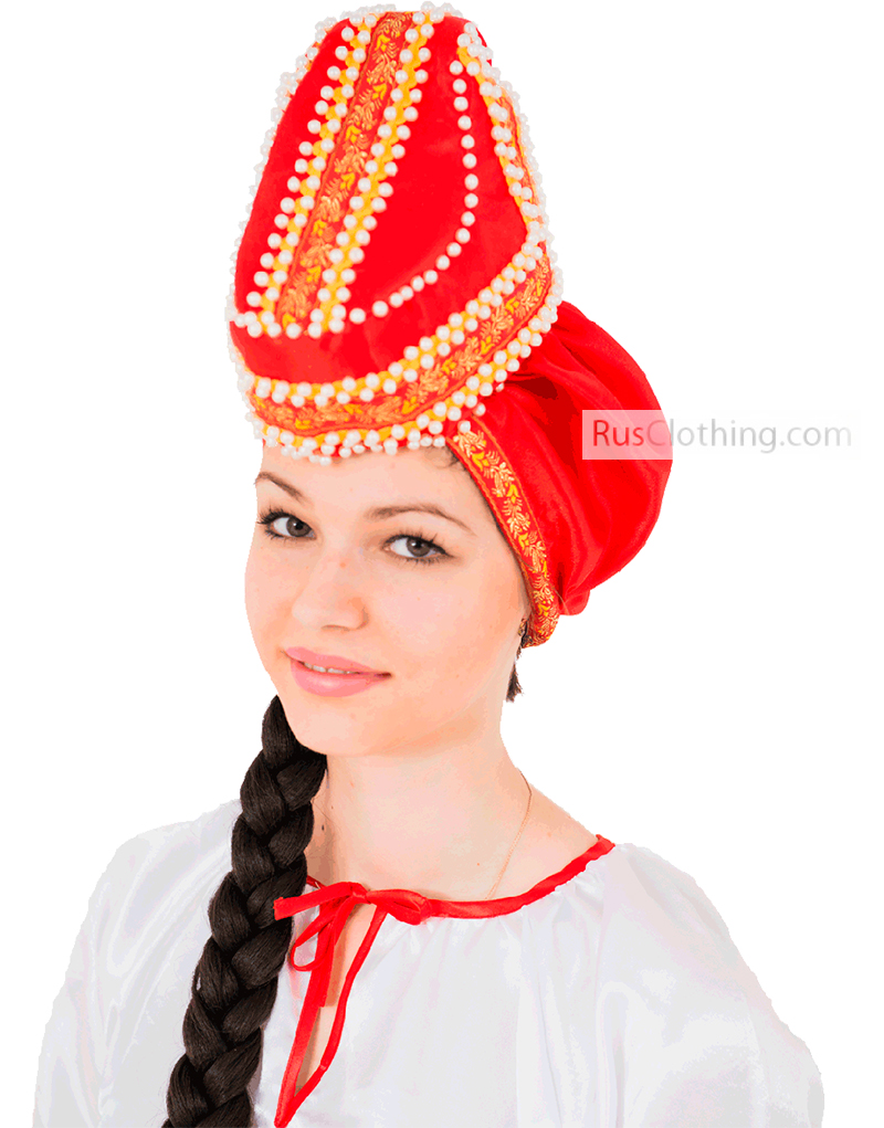 Russian headdress ''Wedding 'Kichka '' | RusClothing.com